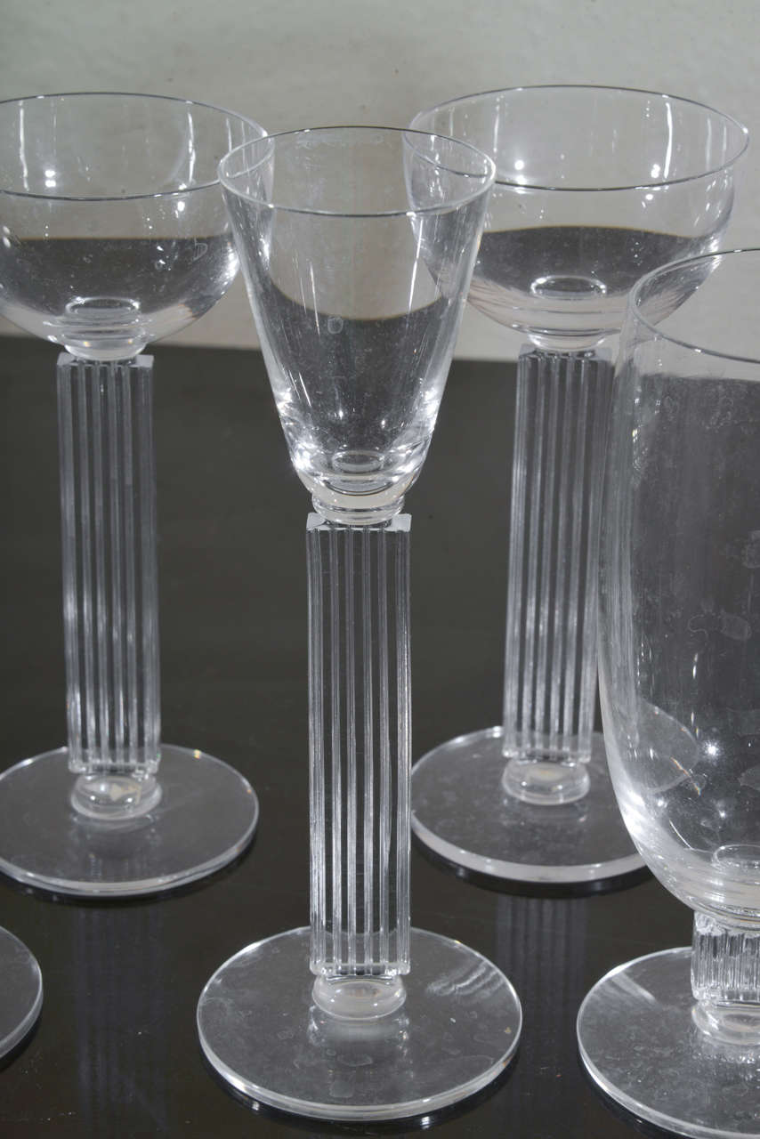 Iconic Teague - Fuerst Libbey Embassy Stemware 1939 NYWF art deco ...