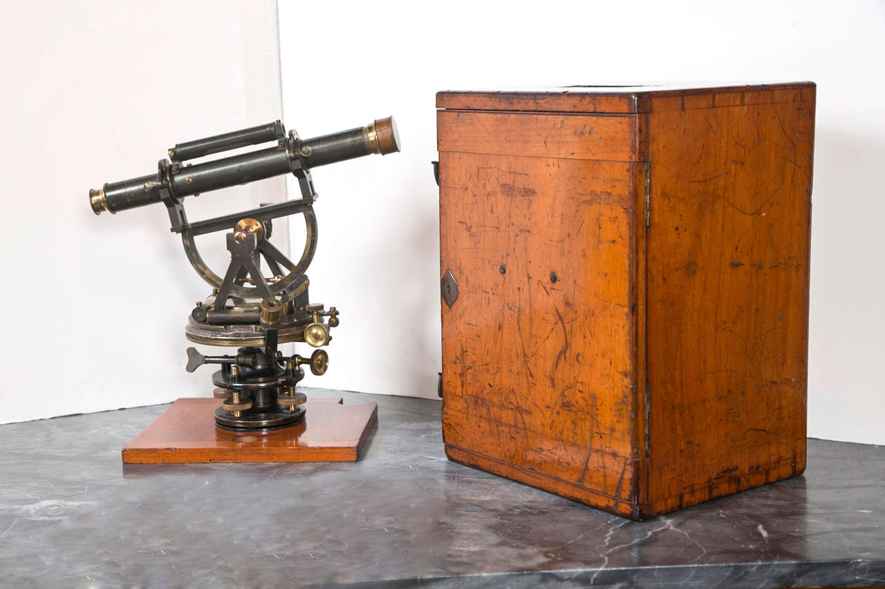 Surveyor’s Transit with Original Case For Sale at 1stDibs