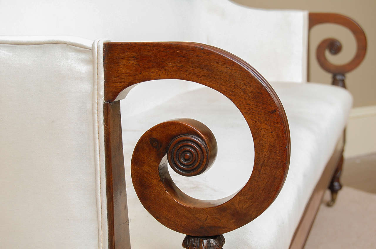 Federal Scroll-Arm Sofa at 1stDibs | scroll arm sofa