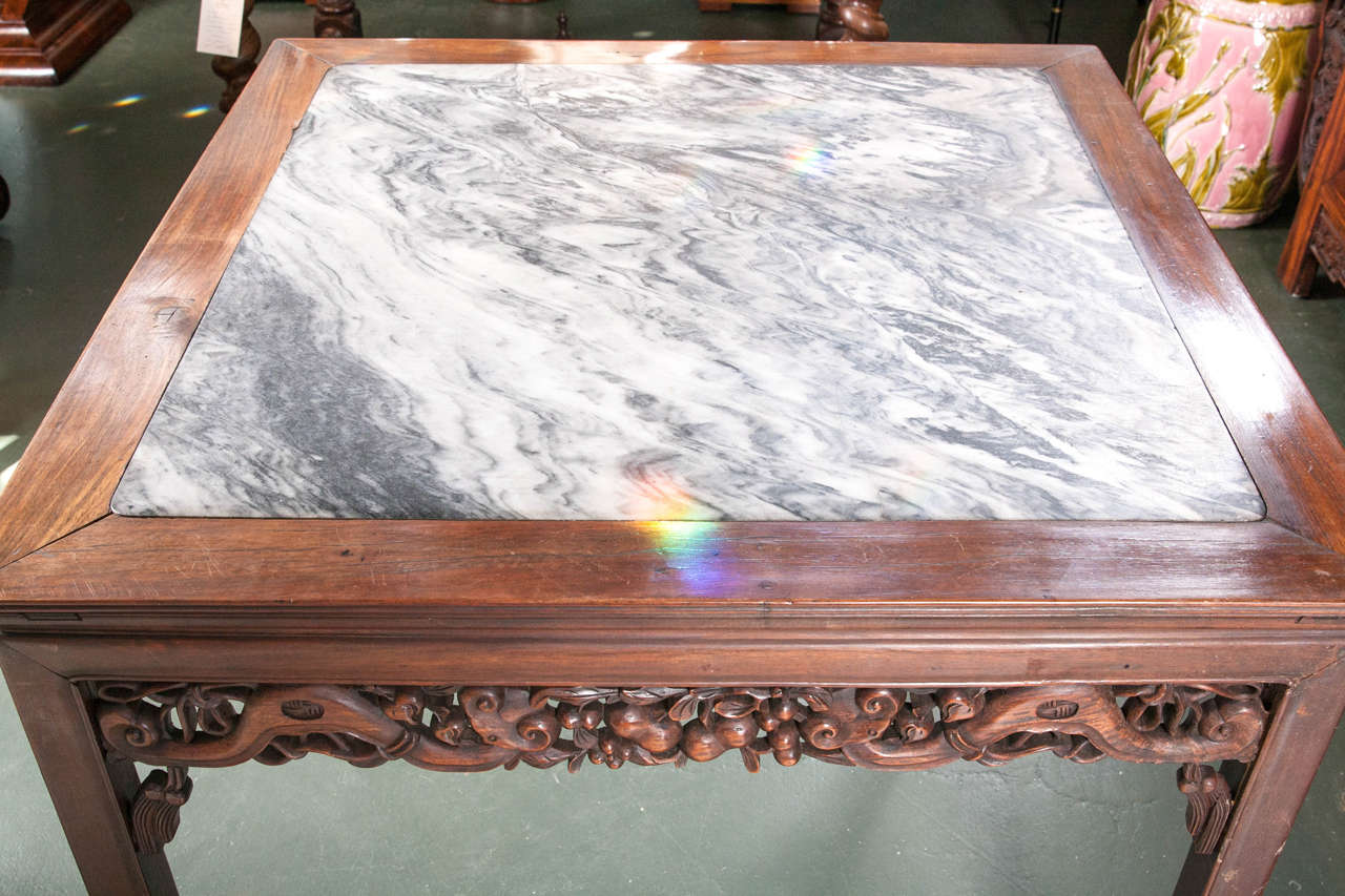 Antique Chinese Rosewood Marble-Top Table at 1stDibs | chinese marble ...