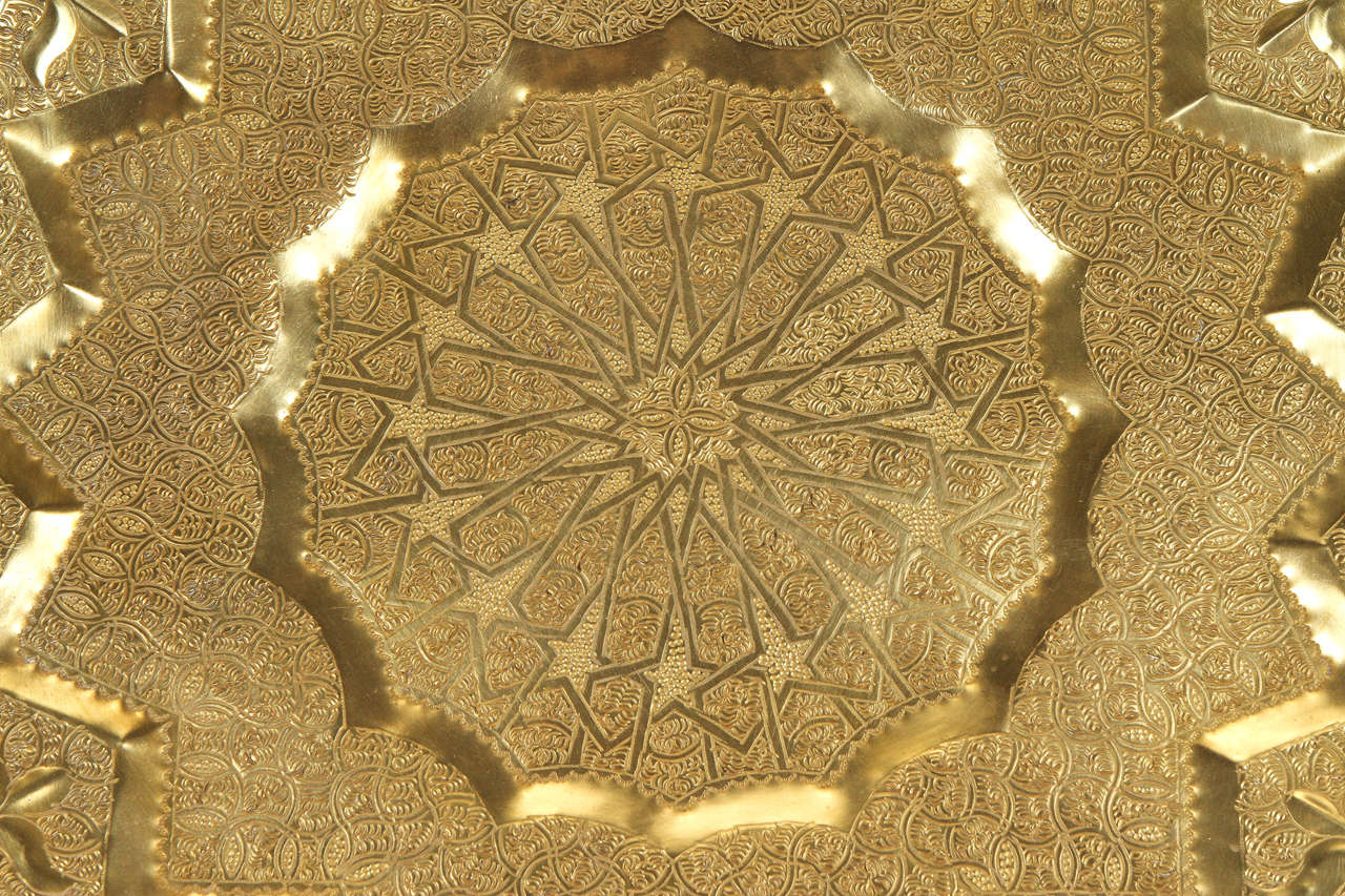 Moroccan Moorish Brass Tray Wall Hanging For Sale at 1stDibs | moroccan ...