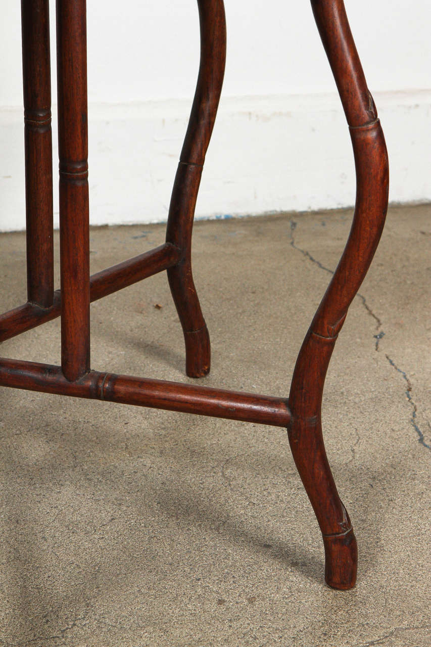 Large Turkish Copper Tray Table on Bamboo Folding Base at 1stDibs ...