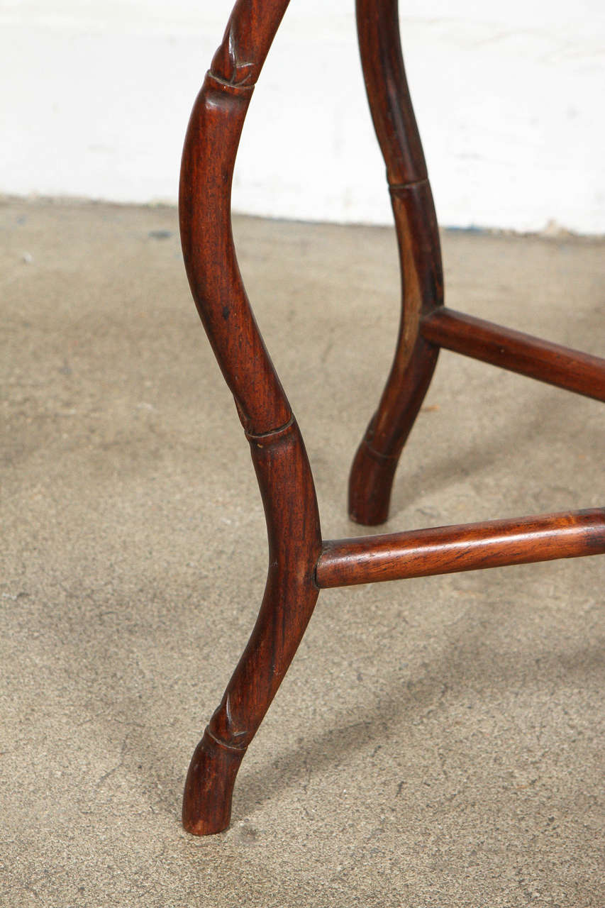 Large Turkish Copper Tray Table on Bamboo Folding Base at 1stDibs ...
