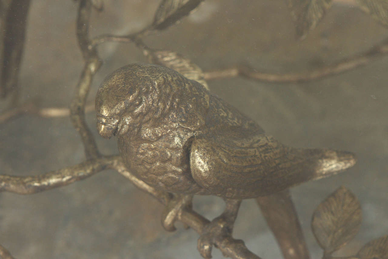 Sculptural Bronze Parrot Cocktail Table at 1stDibs