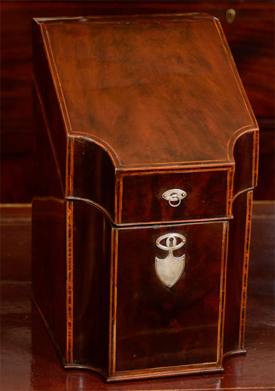 Pair of George III Bottle Boxes at 1stDibs