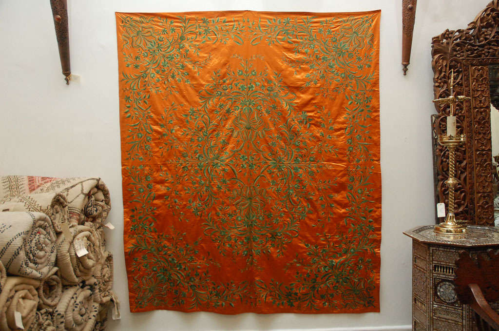 Antique Ottoman Empire silk textile hanging/ throw at 1stDibs | throw ...
