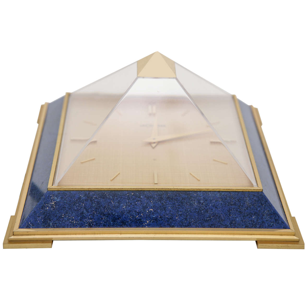 Pyramid Clock by Le Coultre at 1stDibs