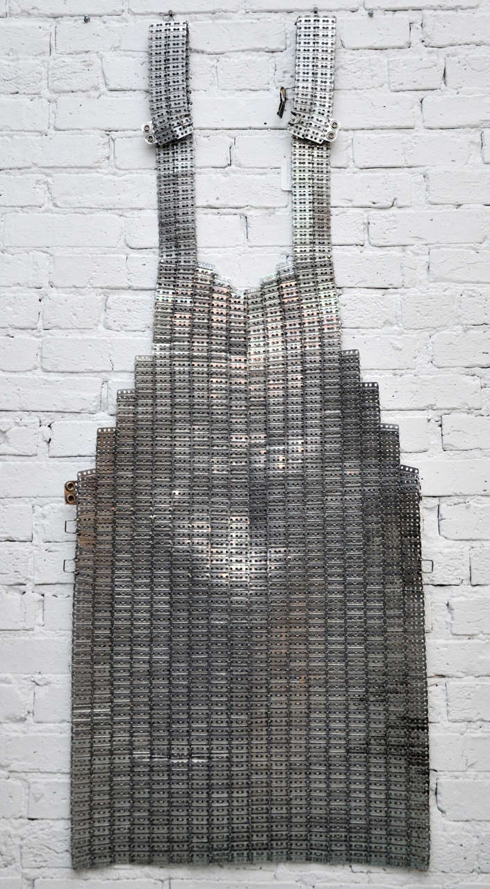 Vintage French Metal Butcher's Apron at 1stDibs | metal apron, butchers ...