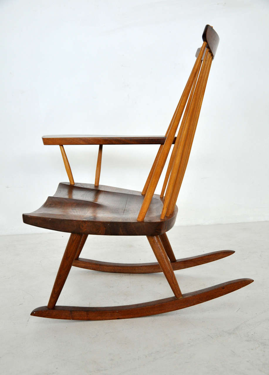 George Nakashima Rocking Chair For Sale at 1stDibs | nakashima chairs ...
