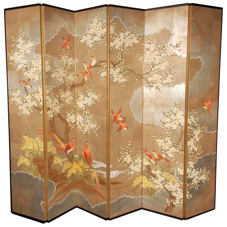 Cherry Blossom Screen at 1stDibs