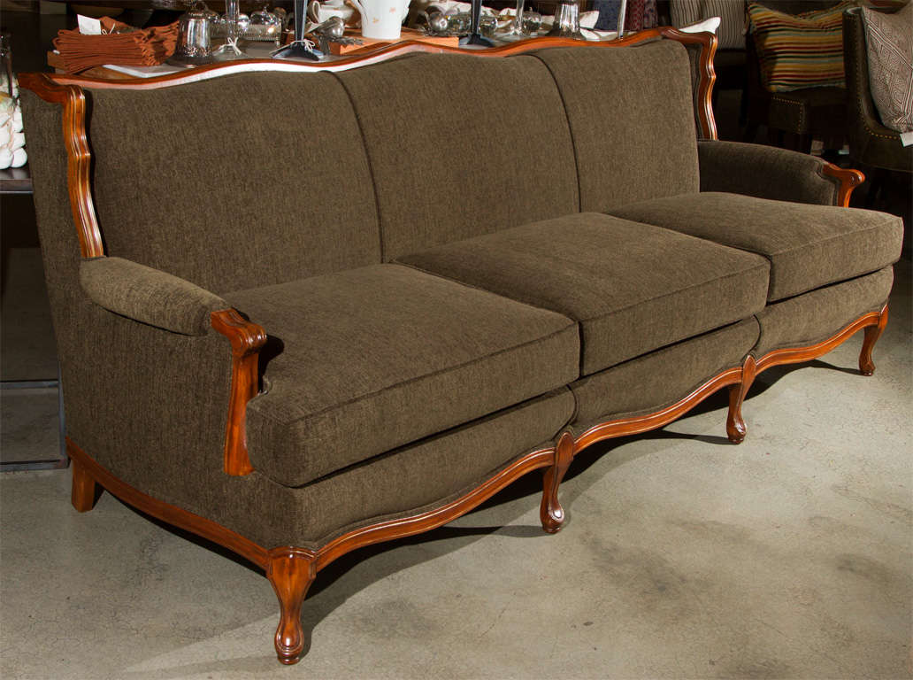 1940's Chenille Sofa at 1stDibs
