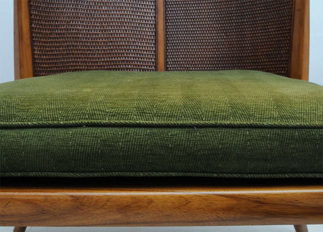 Pair of Vintage Mid Century Low Chairs at 1stDibs