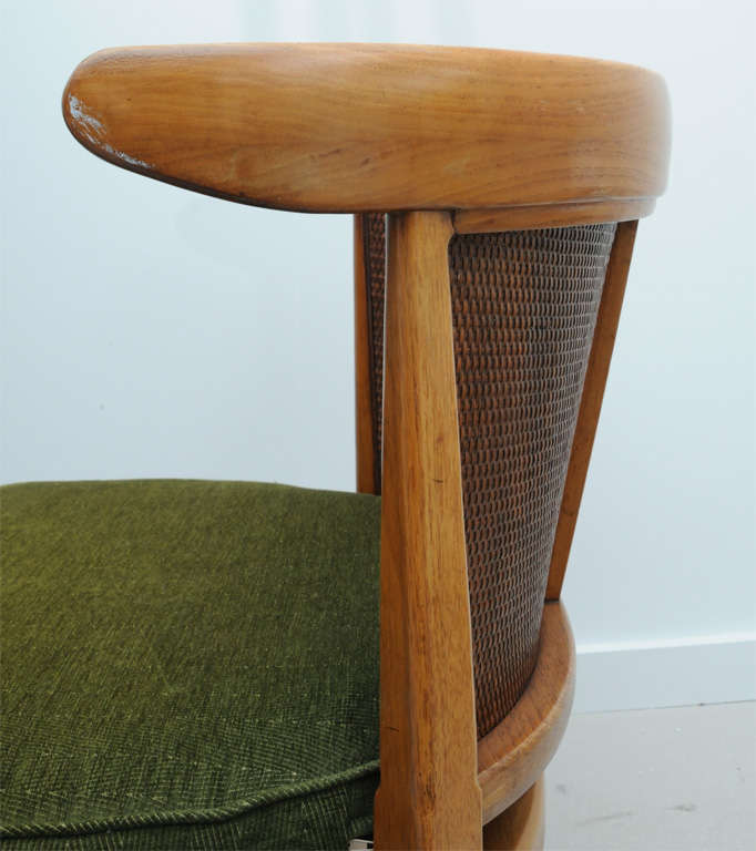 Pair of Vintage Mid Century Low Chairs at 1stDibs