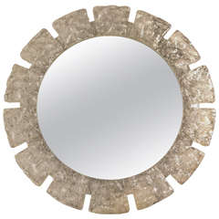 Murano Glass "Sunburst "Mirror For Sale at 1stdibs