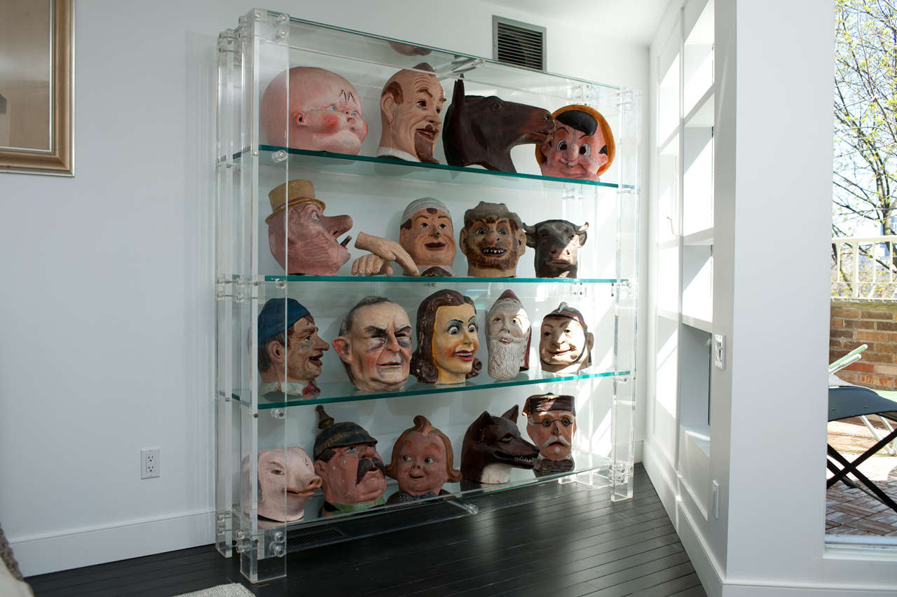 Hand Painted Dutch Procession Masks For Sale at 1stDibs