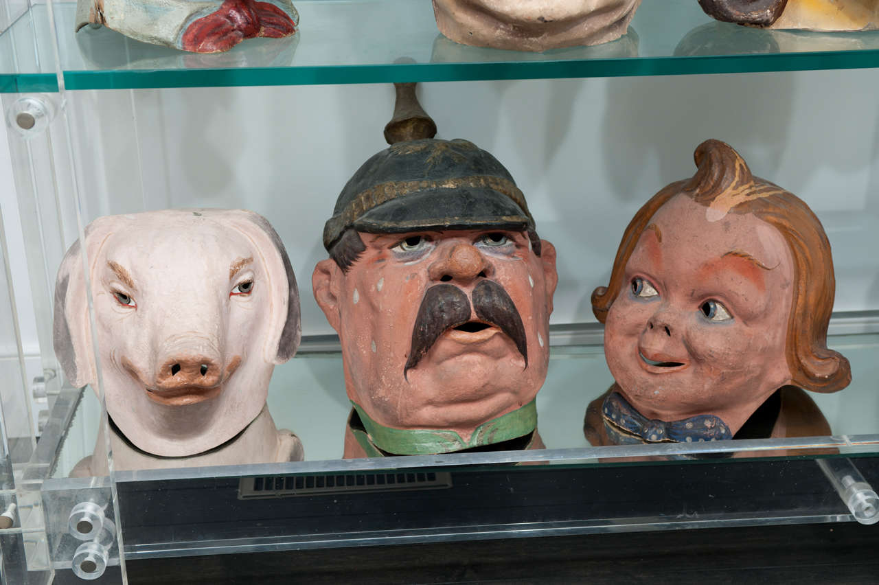 Hand Painted Dutch Procession Masks For Sale at 1stDibs