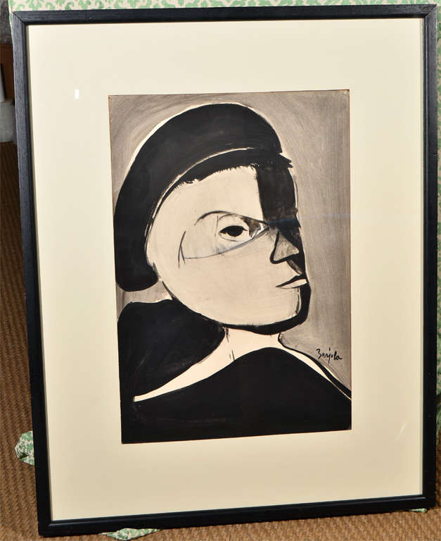 Modern Ink Drawing at 1stDibs