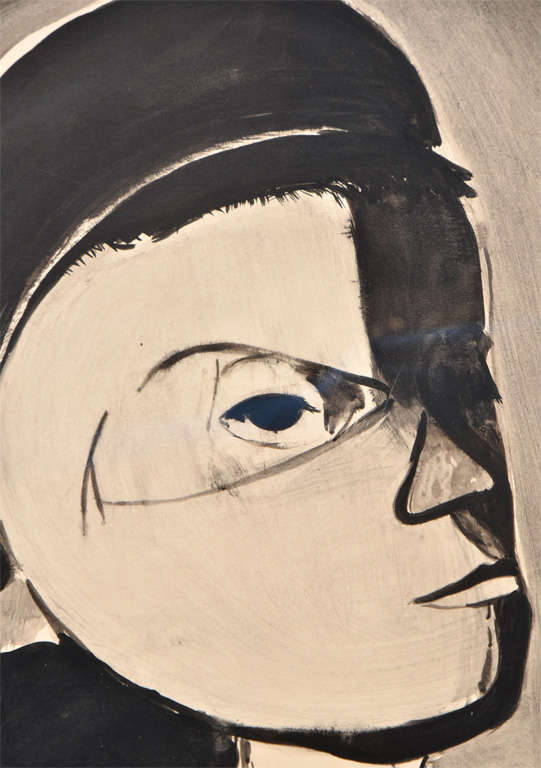 Modern Ink Drawing at 1stDibs