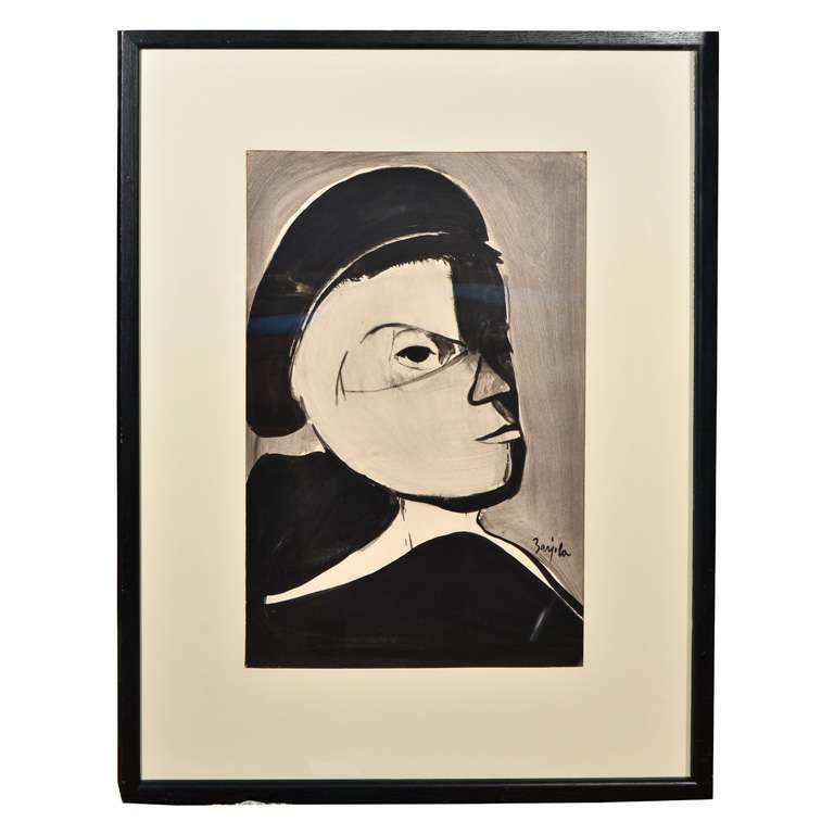 Modern Ink Drawing at 1stDibs