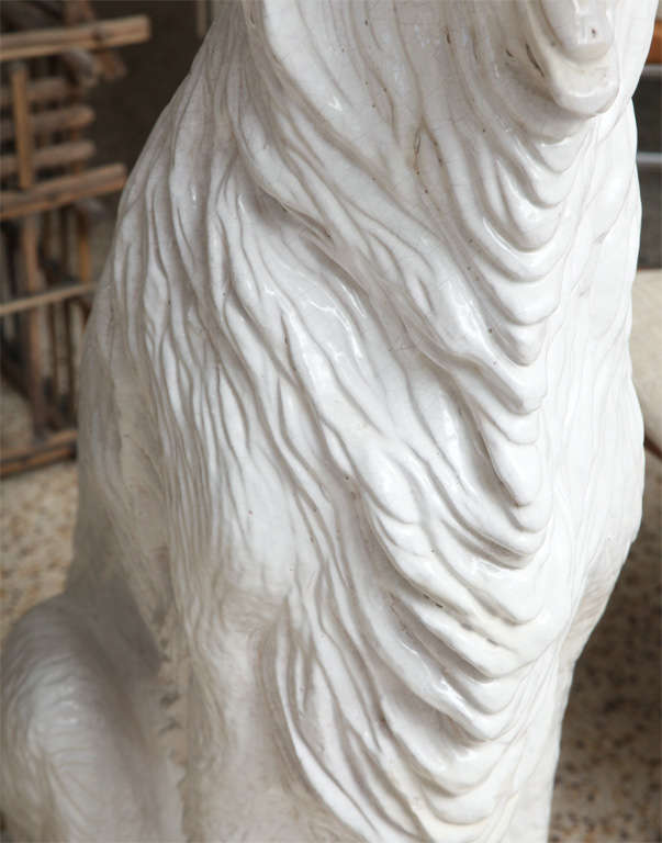 Life-Sized Italian Borzoi Garden Statue at 1stDibs | borzoi statues