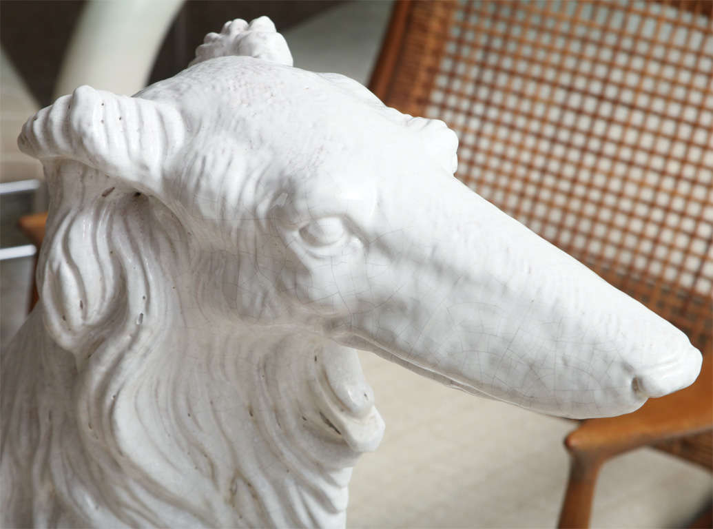 Life-Sized Italian Borzoi Garden Statue at 1stDibs | borzoi statues