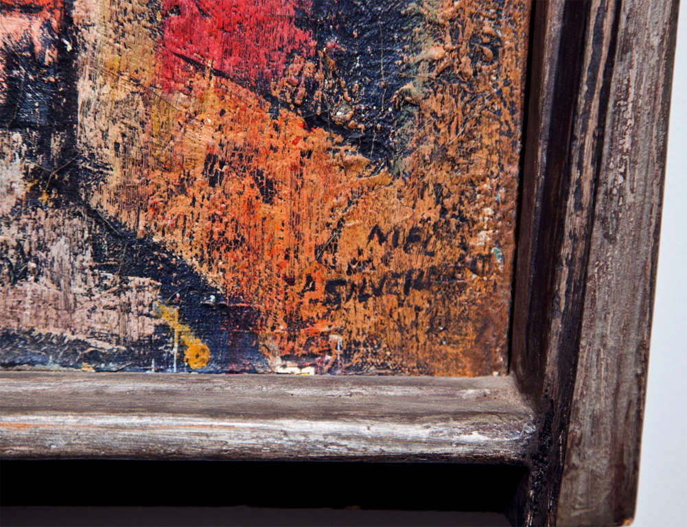 Mel Silverman Cityscape in Original Frame at 1stDibs | mel silverman artist