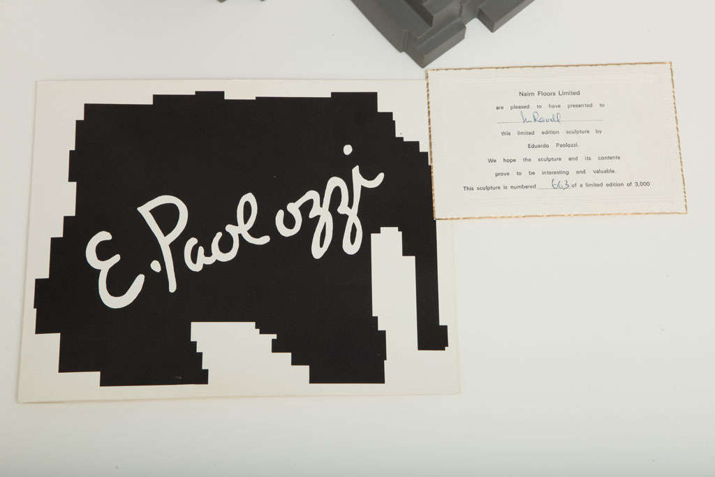 Eduardo Paolozzi Elephant Sculpture at 1stDibs | eduardo the elephant ...