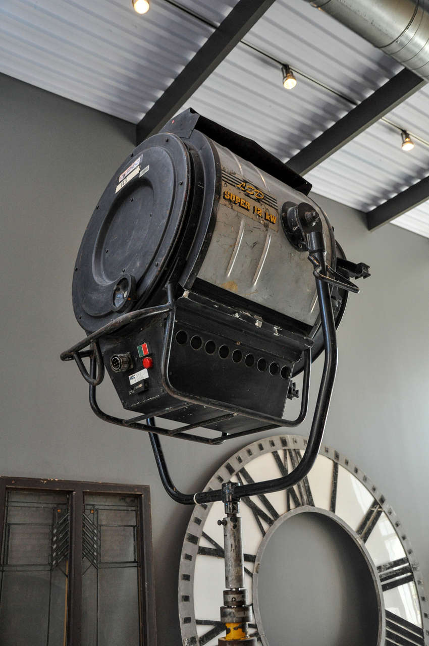 Movie Set Spot Light at 1stDibs | movie light, movie set lights, old ...
