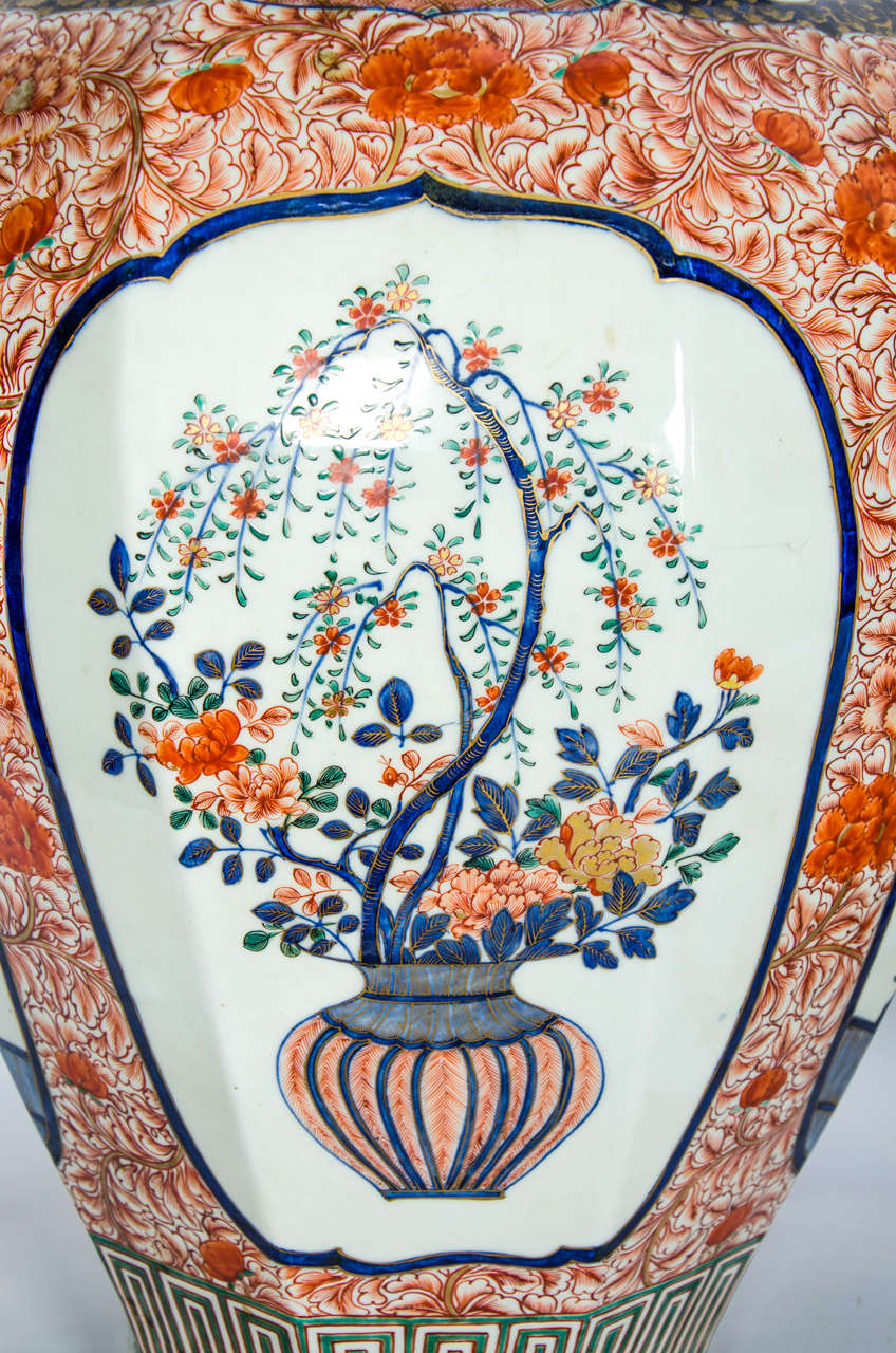 Large Pair of 19th century Japanese Imari Vases 32"(81cm) For Sale at ...