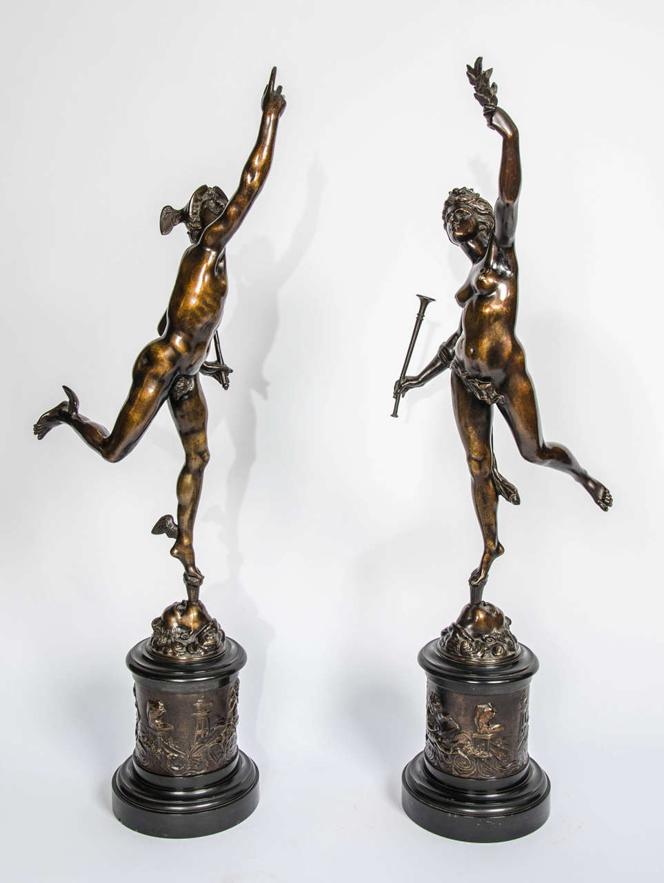 19th Century Bronze Mercury and Fortuna at 1stDibs | mercury bronze ...