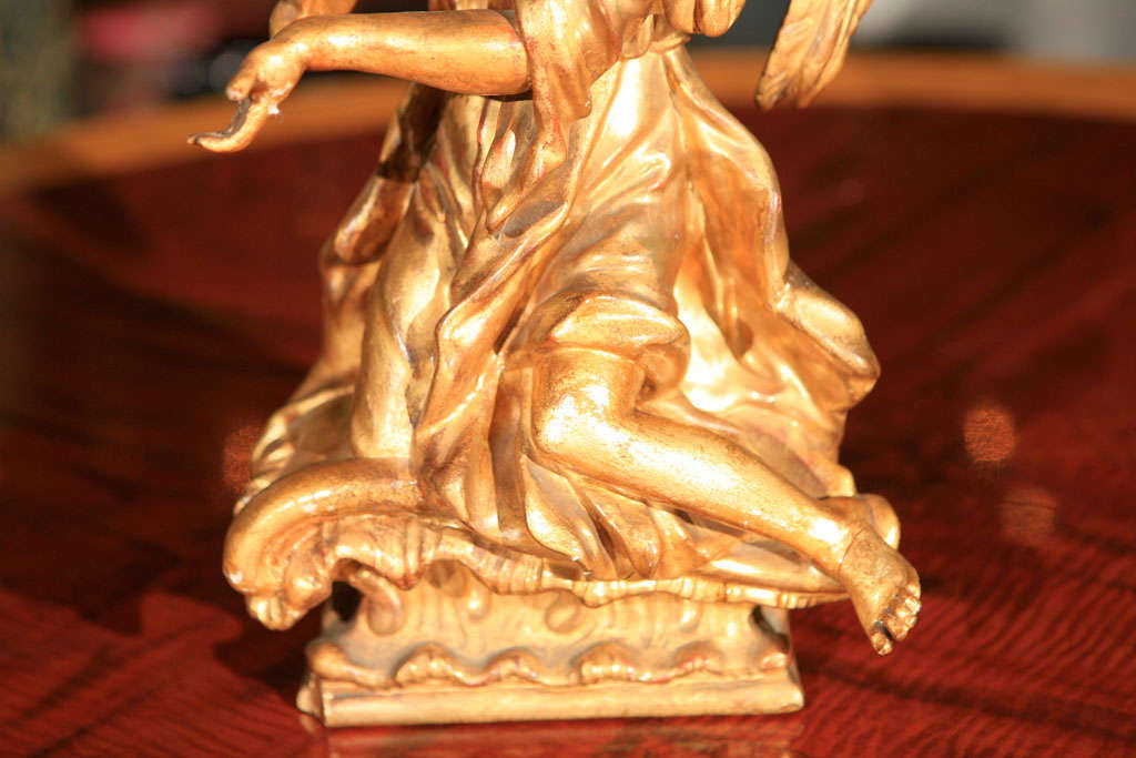 18th century Continental Rococo Giltwood Angel For Sale at 1stDibs ...