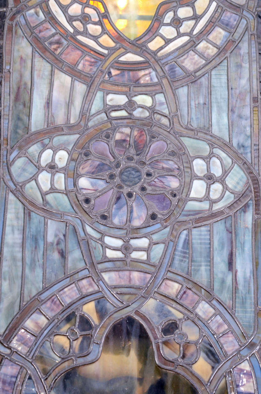 Original Tiffany Stained Glass Gothic Arched Window For Sale at 1stDibs ...