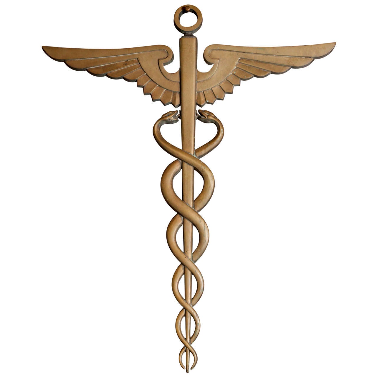 Vintage Bronze Caduceus at 1stDibs | vintage caduceus