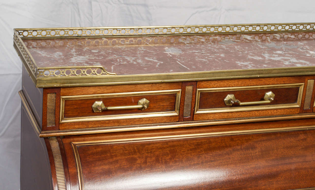 French Napoleon III Mahogany Writing Desk at 1stDibs | napoleon desk