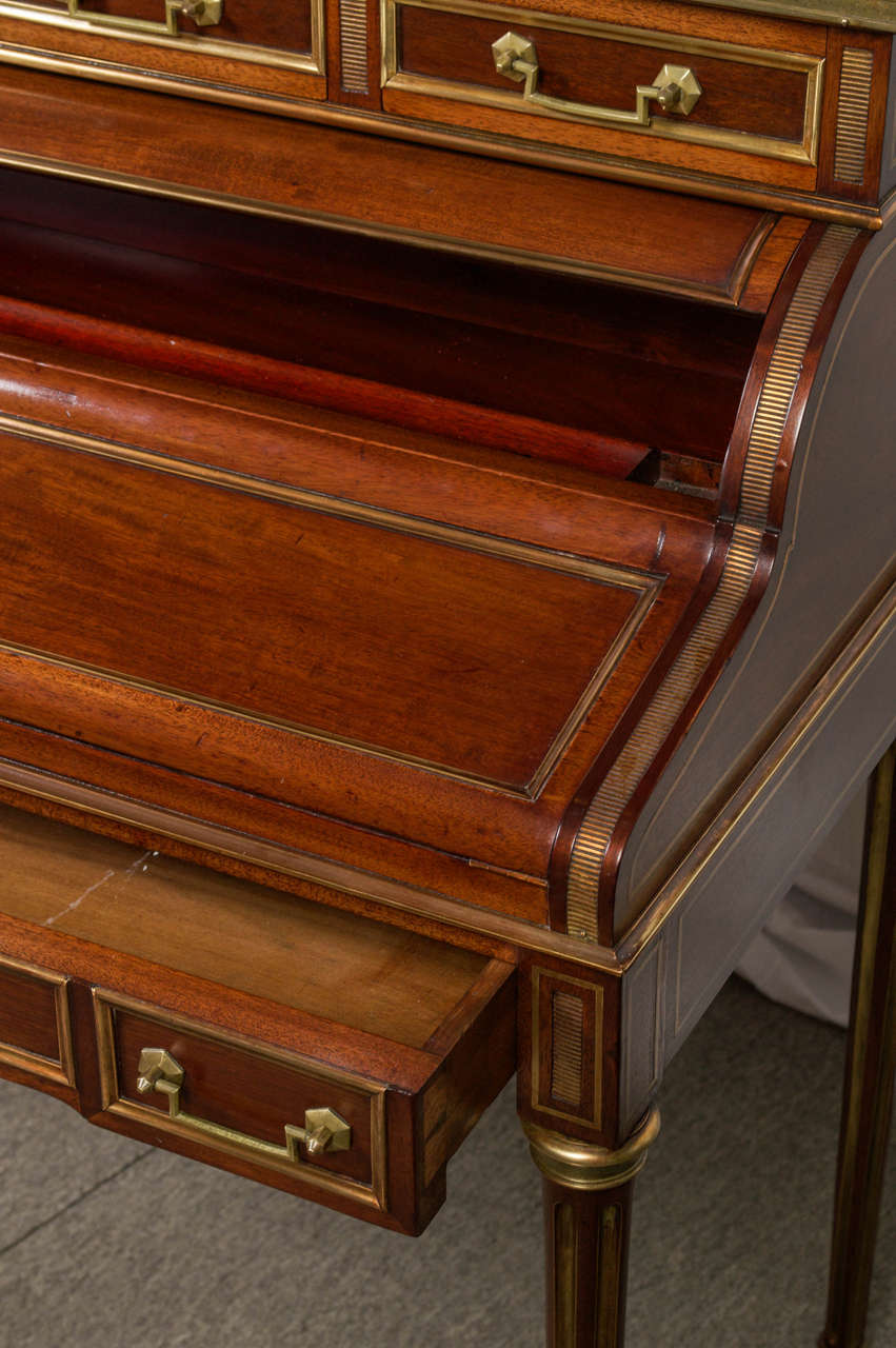 French Napoleon III Mahogany Writing Desk at 1stDibs | napoleon desk