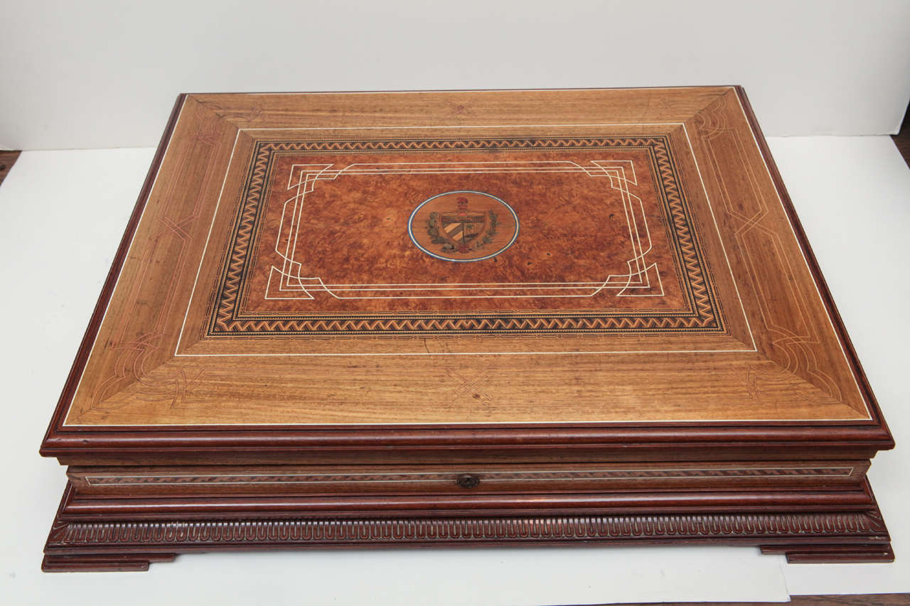 Circa 1940 Cuban Cigar Box Elaborate Inlay at 1stDibs | cuban wood ...