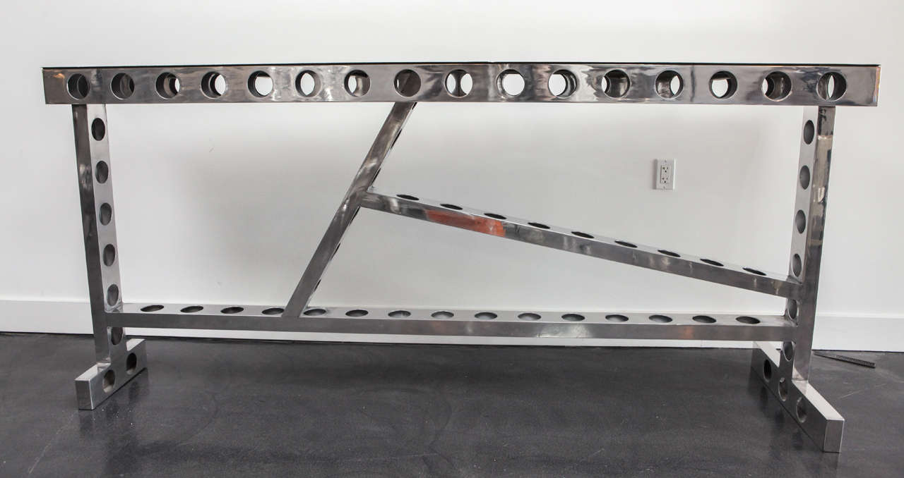 Aluminum Aviation Elements Bar Table For Sale at 1stDibs