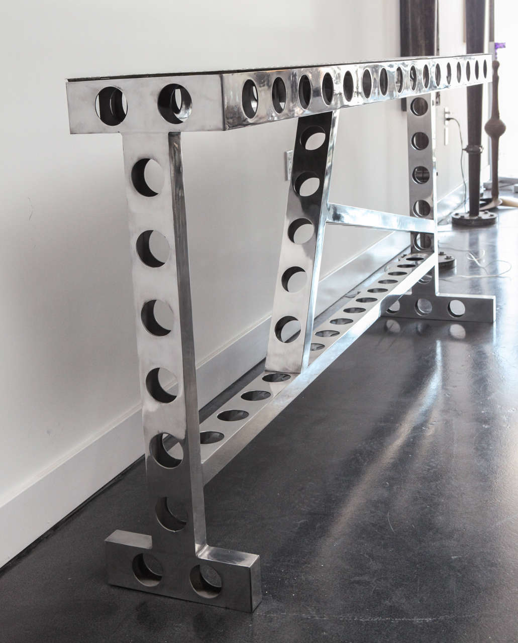 Aluminum Aviation Elements Bar Table For Sale at 1stDibs