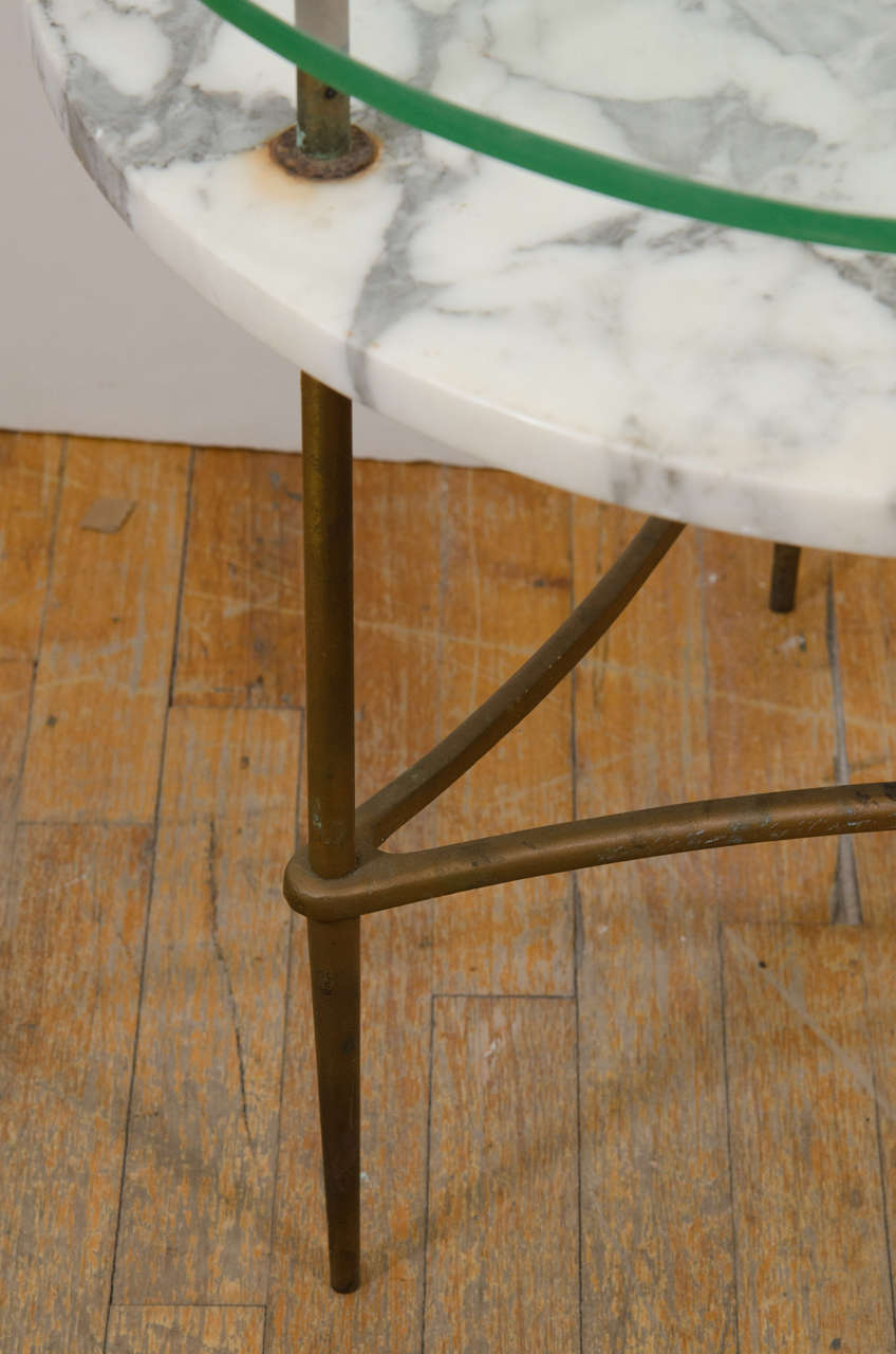 A Mid Century Two-Tier Marble and Glass Side or End Table at 1stDibs ...