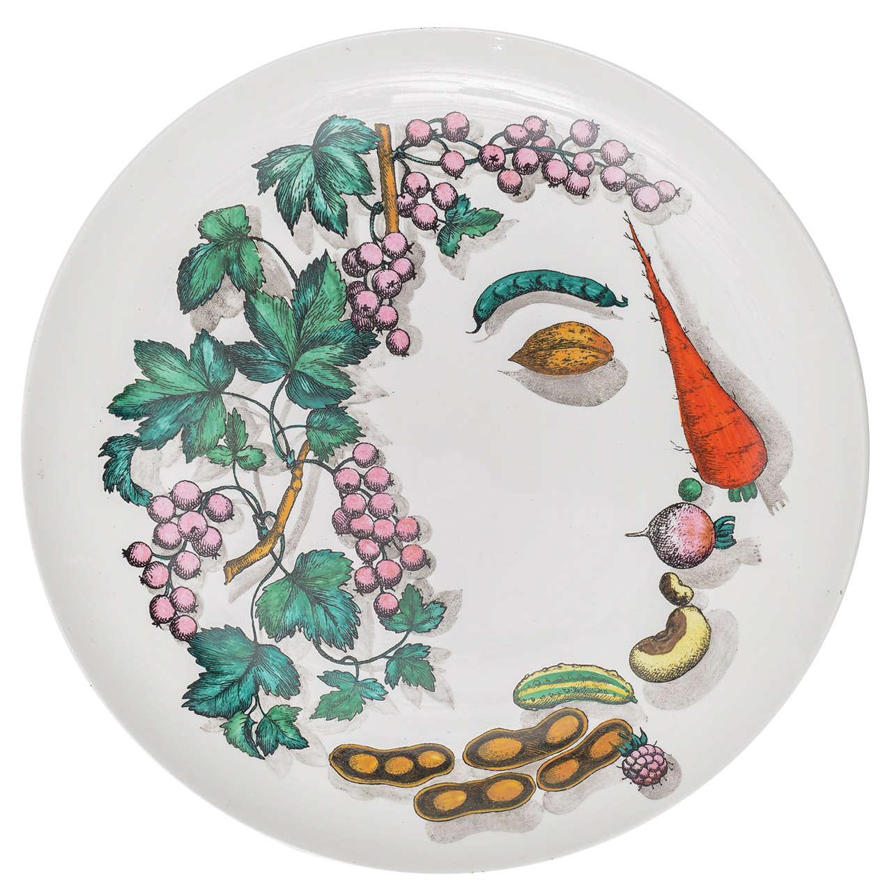1955 Piero Fornasetti "Carotino" Plate at 1stDibs