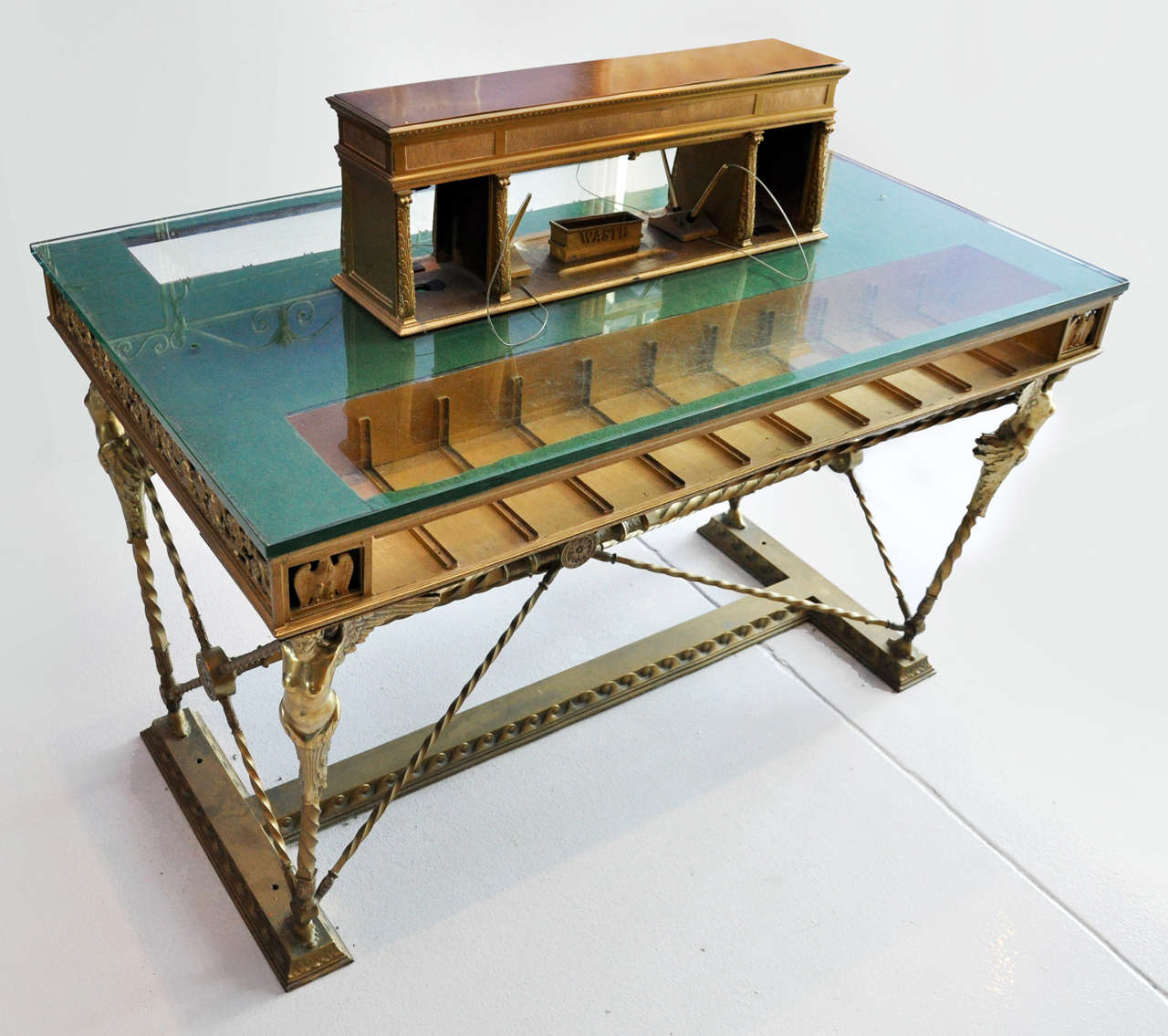 Bronze Bank Table from the Continental Bank, Chicago at 1stDibs