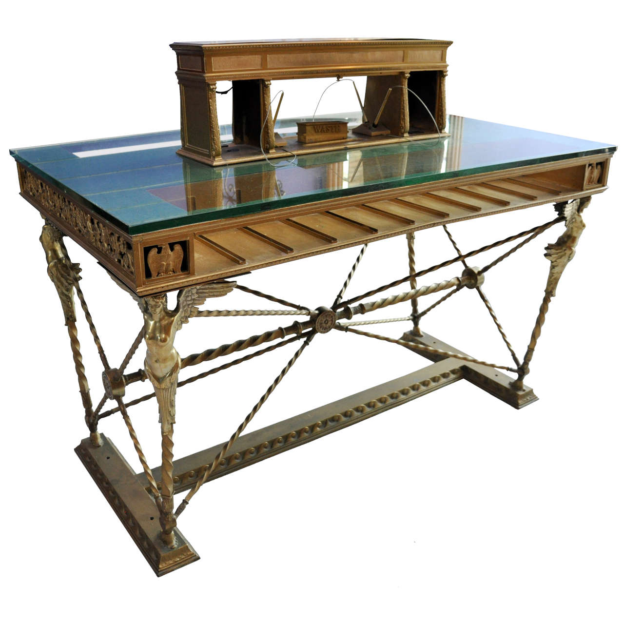 Bronze Bank Table from the Continental Bank, Chicago at 1stDibs