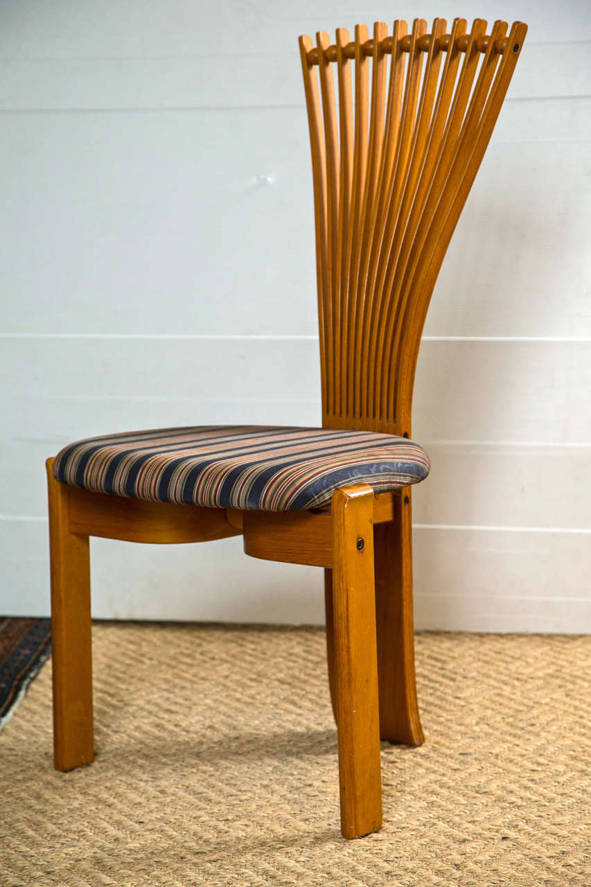 Set of Six Polycraft Fan Back Side Chairs at 1stDibs