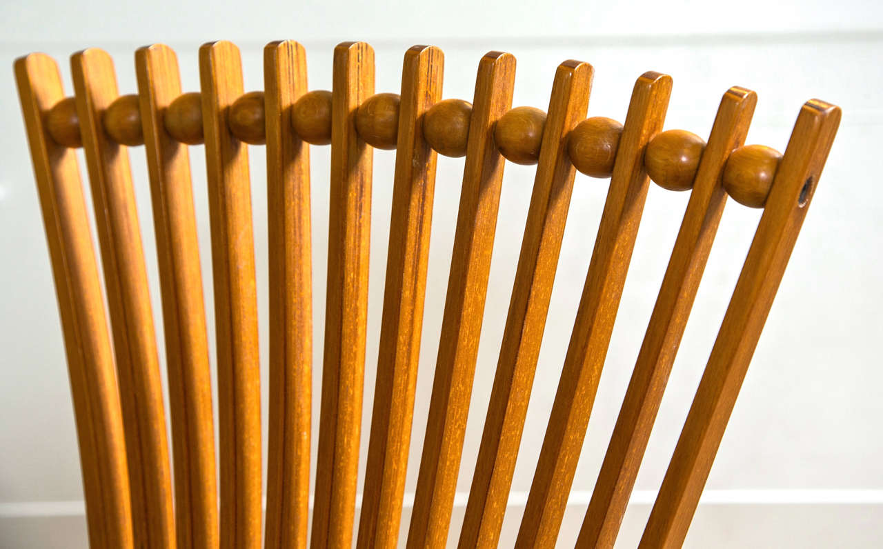 Set of Six Polycraft Fan Back Side Chairs at 1stDibs