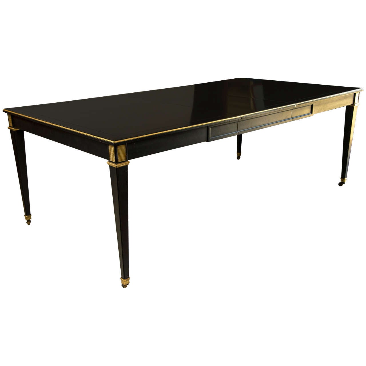 Maison Jansen Style Ebonized Dining Table at 1stDibs
