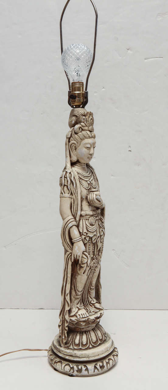 Quan Yin Table Lamp at 1stDibs