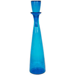 Grand and Tall Floor Decanter by Wayne Husted for Blenko at 1stDibs