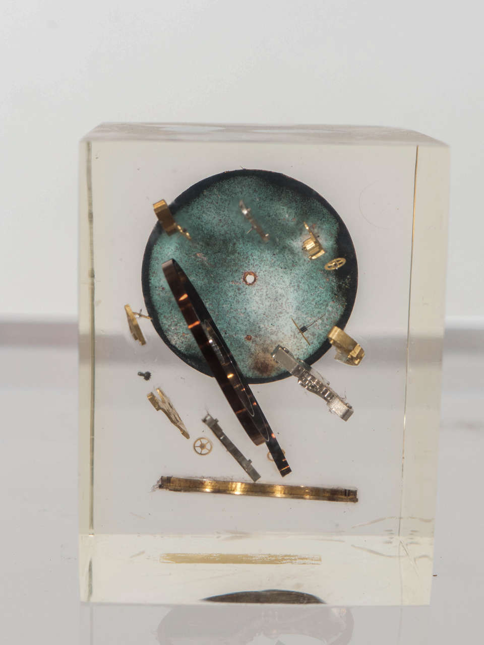 Set of Three Objects with Clock Parts by Pierre Giraudon, France circa ...