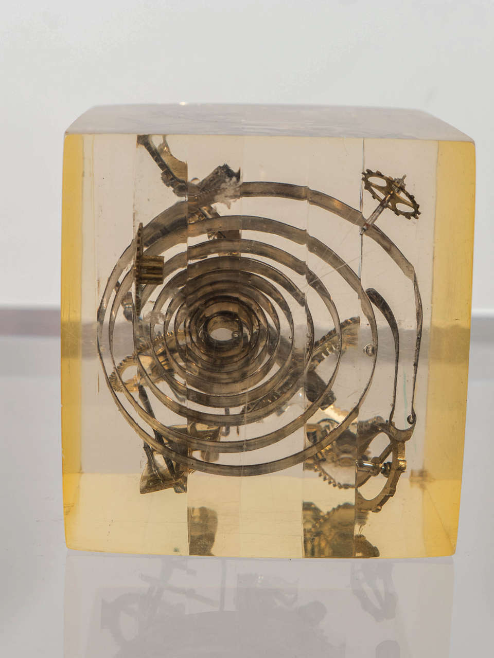 Set of Three Objects with Clock Parts by Pierre Giraudon, France circa ...