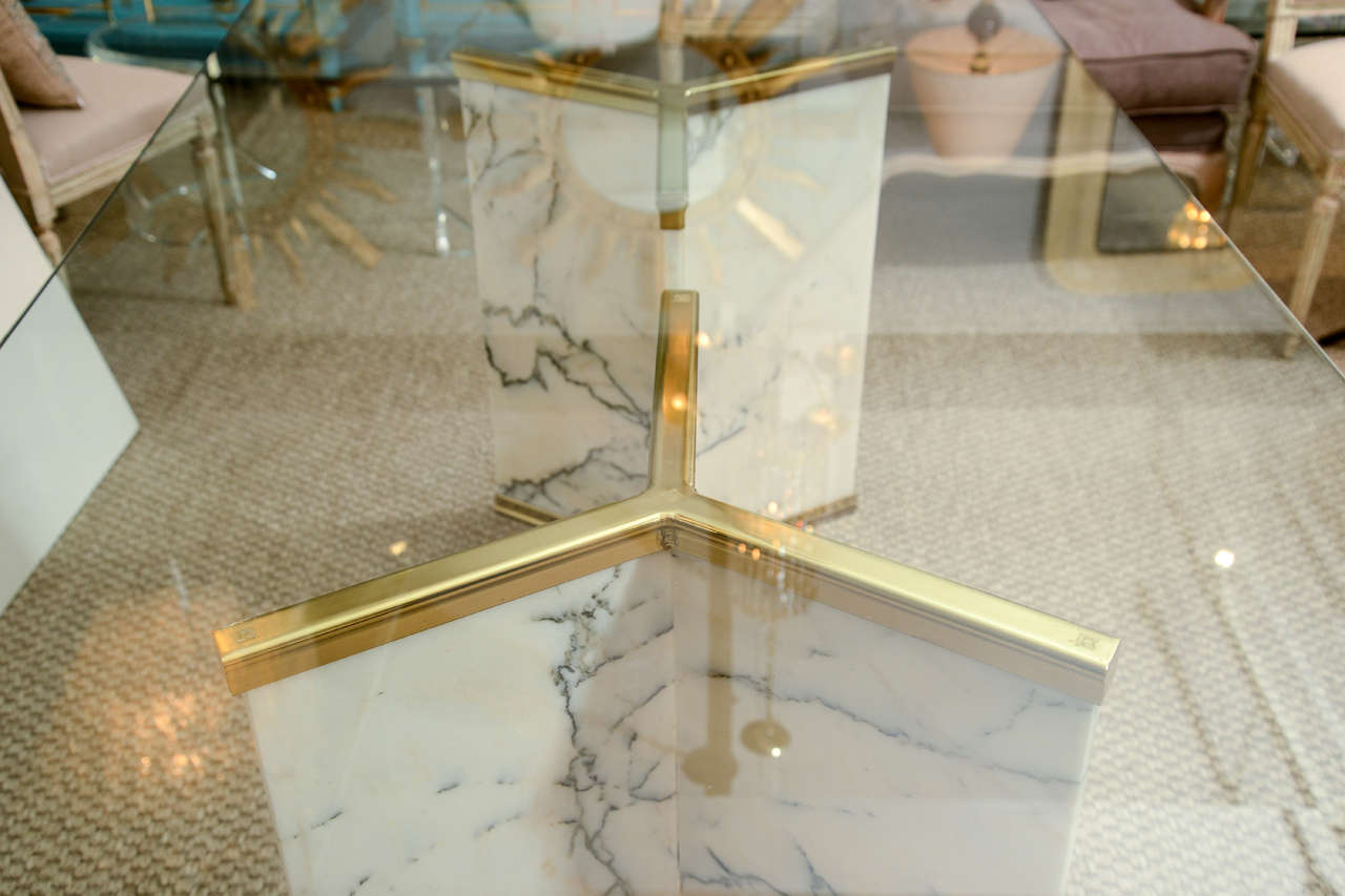 Marble Pedestal Dining Table at 1stDibs | marble pedestal table